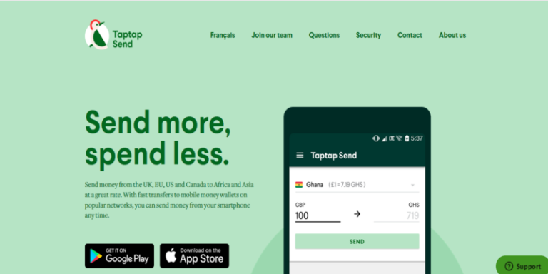 Taptap Send Guide,Taptap Send App , Customer Care Contacts | Techpawa